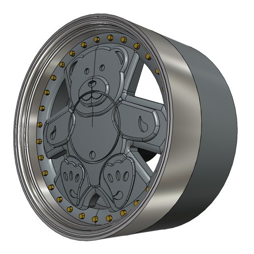 🧸 1/24 scale 17" Custom 2 pc Ronal Teddy Bear・ STL File for ・Cults