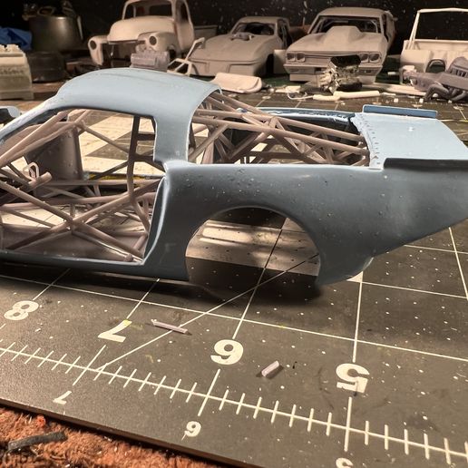 🖼️ 2009 Chevy C6 corvette double frame rail outlaw drag racing 1/25 ...