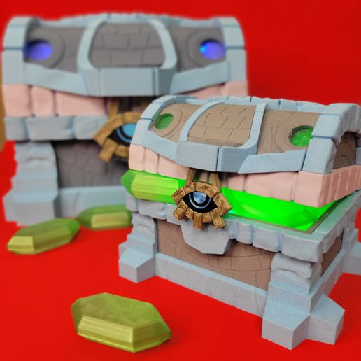 🔗 Zelda Chest Multi Part with LEDs・ STL File for 3D printing・Cults