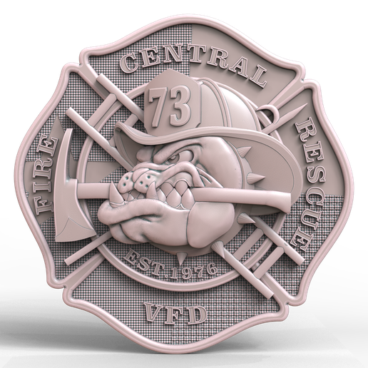 📁 3D Model STL File for CNC Router Laser & 3D Printer Bulldog Fireman ...