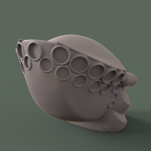 STL file Predator helmet with articulated braids 🪖 (3MF)・3D printer ...