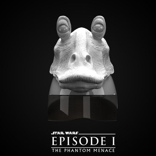 🫙 Jar Jar Binks on Set helmet | Ahmed Best | Star Wars: Episode I – The ...
