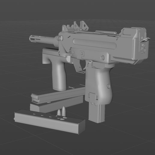 Archivo OBJ Japanese Minebea PM-9 submachine gun 🔫 ・Design para ...