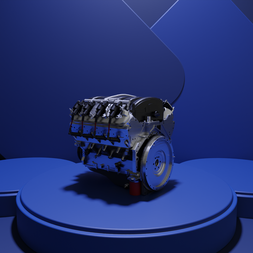 🚙 LS3 v8 Engine・ 3D File for 3D printing・Cults