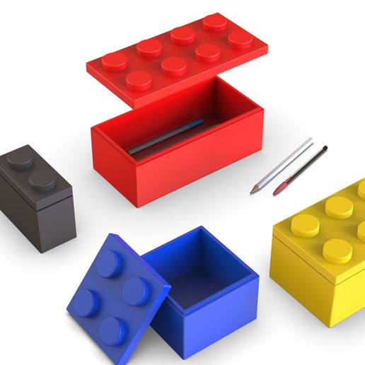 🧱 LEGO Organizer Set, 4 pcs Stackable Storage Container, LEGO Block ...