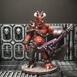 3D printable Metal Demon (28mm scale)・Cults