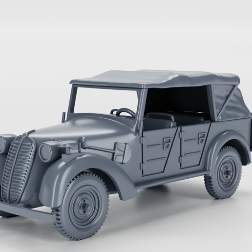 🚗 Tatra 57k “Hadimska” - opened and closed (Czech, WW2)・ 3D File for 3D ...