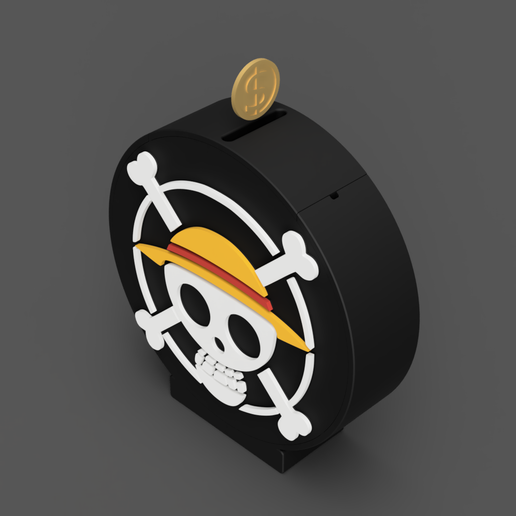 🏦 One Piece Piggy Bank・ STL File for 3D printing・Cults