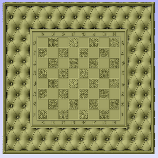 Stl File Elegant 3 Chessboard 3d Model Stl For Cnc Router Or 3d