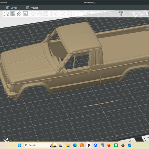 🚚 1982 Jeep Comanche 4x4 truck body or shell body for rc truck, cralwer ...