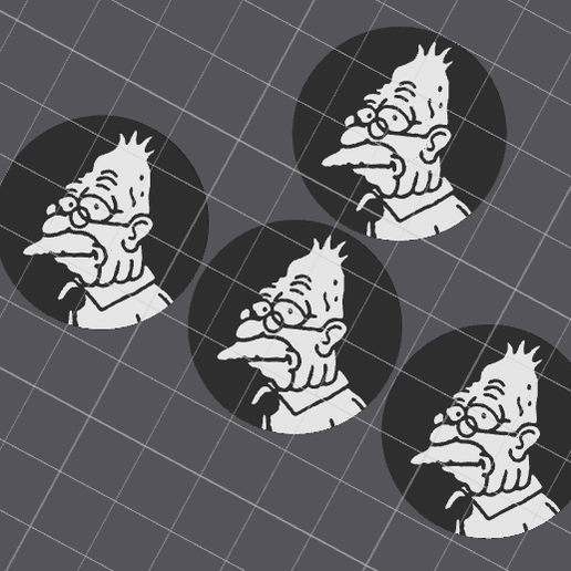 🧢 The Simpsons - Abe Simpson Tire Valve Stem Cap・ STL File for 3D ...