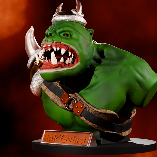 3D file Ork bust PRINTABLE 3D modell 👤 ・3D printer model to download・Cults