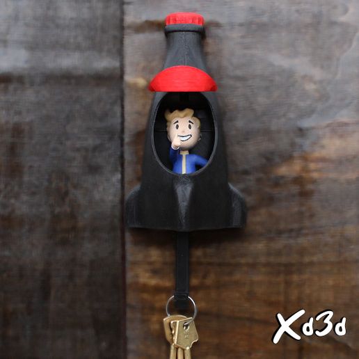 🔑 Nuka Cola Key Hanger - Fallout・ STL File for 3D printing・Cults