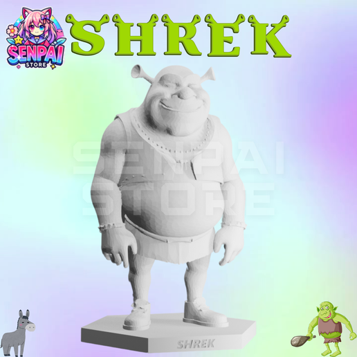 🎃 SHREK 3D MODEL・ STL File for 3D printing・Cults