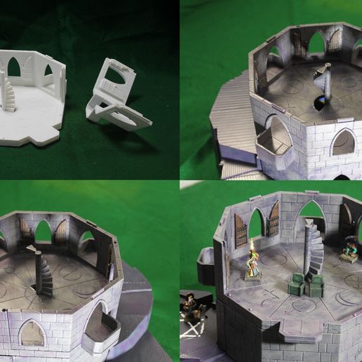 🎲 Doc's Wizard Tower Gaming Terrain・ 3D File for ・Cults