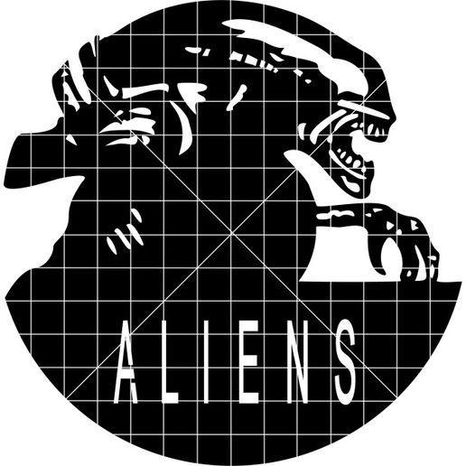 ⏺️ Aliens for laser cutting on vinyl record DXF file・ DXF File for CNC ...