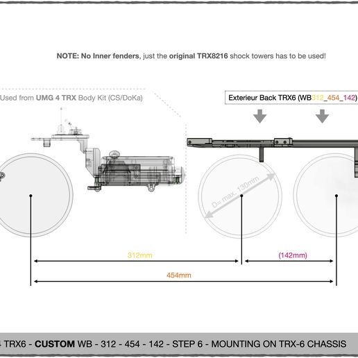 🔙 STEP 5 Exterior Back "TRX-6"・Free 3D File for 3D printing・Cults