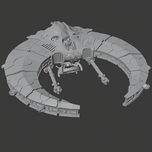 3D file Dark Scythe - Space Zombie Robots - 28mm miniature 🛰 ・3D ...