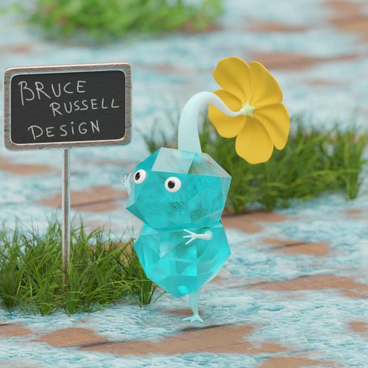 🧊 Ice Pikmin skating・ STL File for 3D printing・Cults