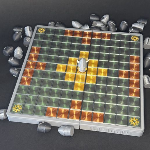 ♟️ Hnefatafl 11x11 (viking chess) Foldable, easy-to-store board・ 3D ...