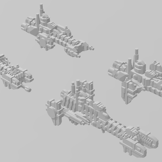 Free STL file Adept Star Warrior Frigates ⭐ ・3D printer model to ...