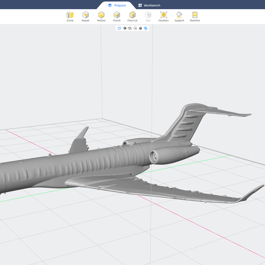 ️ avião global 8000 air・Arquivo STL Grátis para Impressão 3D・Cults