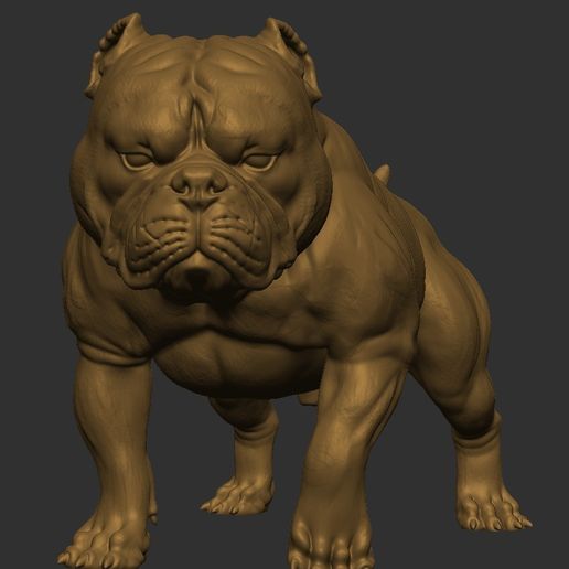 🐕 American Bully・ STL File for 3D printing・Cults