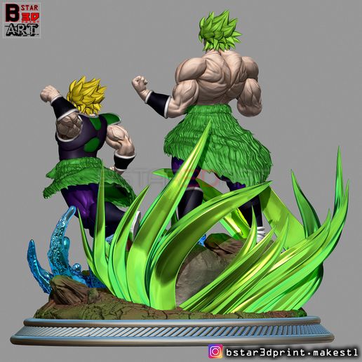 🎬 Broly Diorama - from Broly movie 2019・ STL File for ・Cults