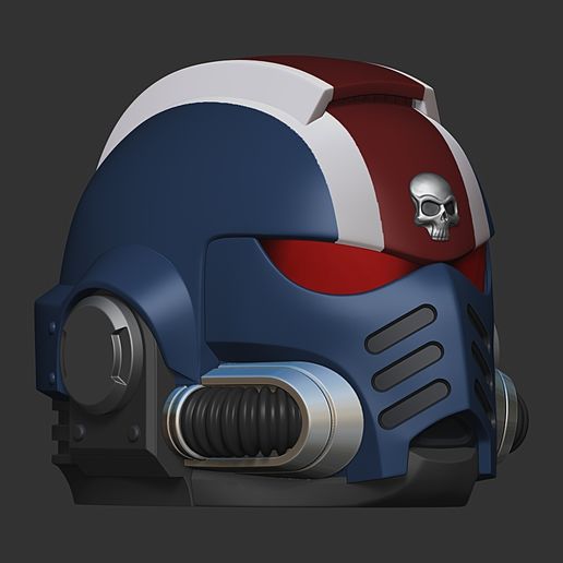 🛰 Space Marine Helmet・ STL File for 3D printing・Cults
