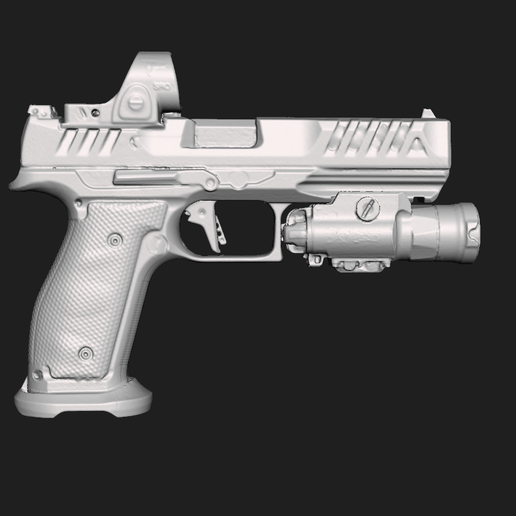 🩻 Walther PDP Match Full Size 5" SF W / SRO & Surefire XH35 Real Size ...