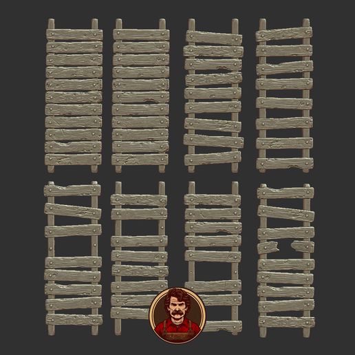 🎲 Modular Trench/ Mud Duckboards and Planks Set・ STL File for 3D ...