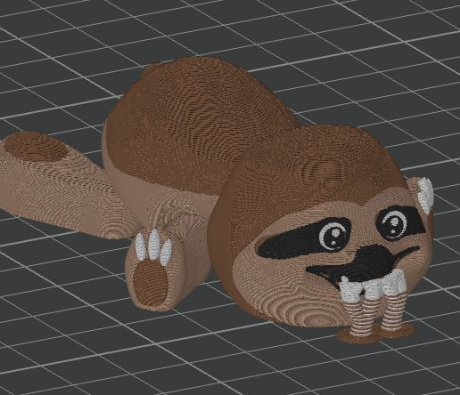 🦥 Sidney - Sloth・ STL File for 3D printing・Cults