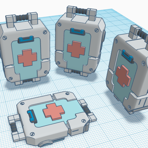 🧑‍⚕️ Overwatch health pack keychain (big )・ STL File for ・Cults