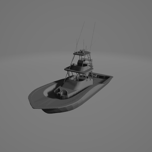 🎣 Fishing Boat – Printable 3D Model・Archivo STL para Impresión 3D・Cults