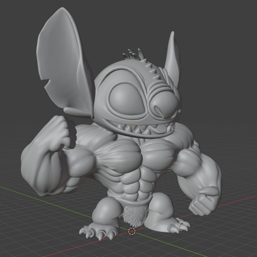 🧸 STITCH STEROIDS VERSION・ STL File for 3D printing・Cults