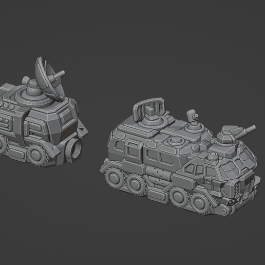 🎲 Modular MHQ Vehicle・ STL File for 3D printing・Cults