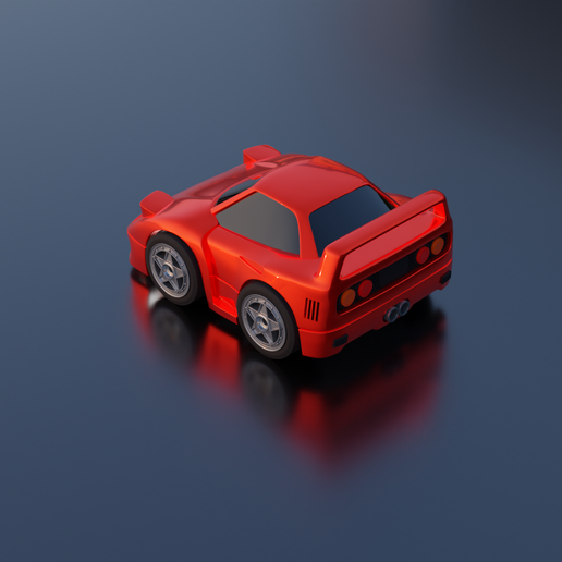 🚗 TOONED SPORTS CAR・ STL File for 3D printing・Cults
