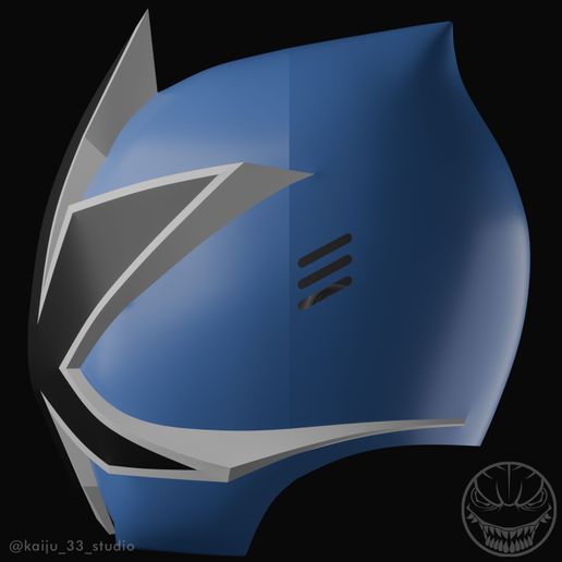 🗡️ BLUE SAMURAI RANGER HELMET - POWER RANGERS SAMURAI・ STL File for 3D ...