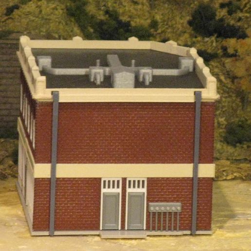 🏗️ HO Scale Main Street 14 Corner Building・Free STL File for ・Cults