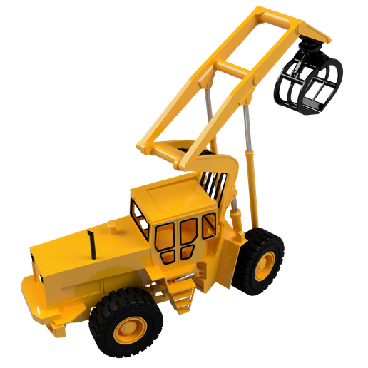 🌆 1641H high rise grapple loader HO scale 1:87・ STL File for 3D ...