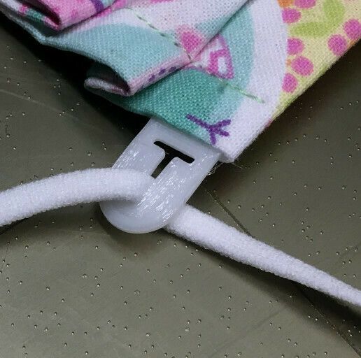 🪡 Sew-in Quick-Adjust Elastic Connector for Face Masks・Free 3D File for ...