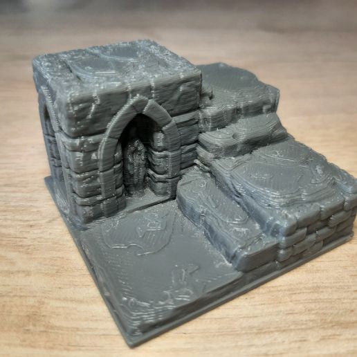 STL file Heroquest Structures with BONUS Magical Door and Card Stand ⚔ ...
