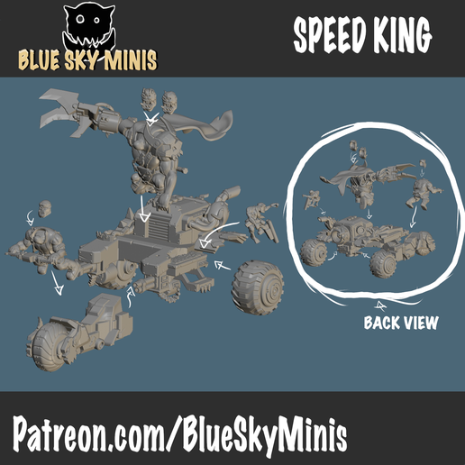 🤴 Speed King・ 3D File for ・Cults