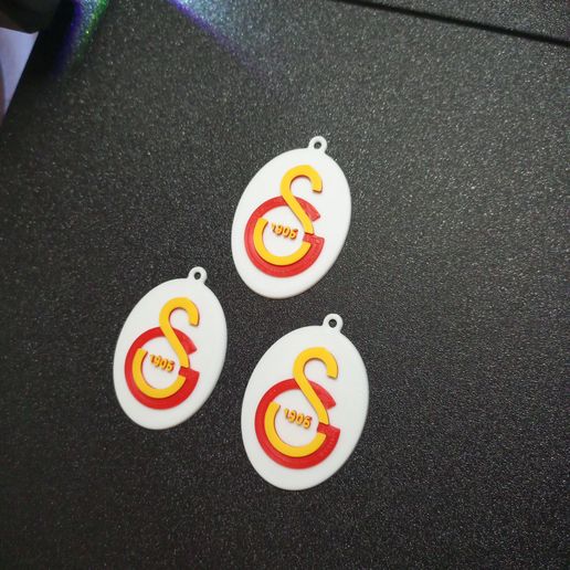 🗝️ Galatasaray 1905 Keychain | GS 3D Logo・ STL File for 3D printing・Cults