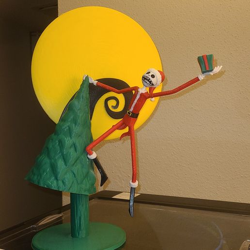 3D printer Jack Skellington Christmas Tree Topper • made with Bambu A1 ...