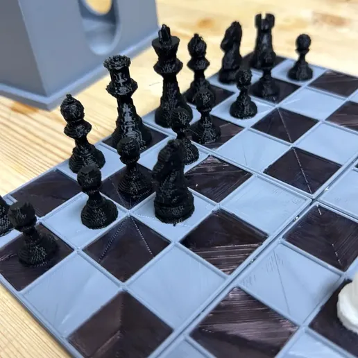 ♟️ Pixel Chess Portable Chess Set - Personal・ STL File for 3D printing ...