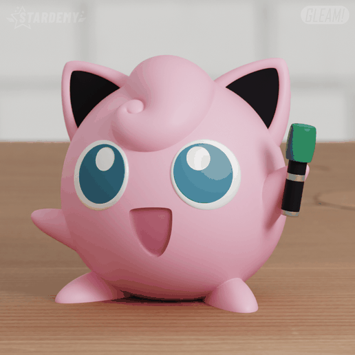 🧑‍🎤 Jigglypuff Sing Chibi Mic 2 models Easy Print・ 3D File for 3D ...