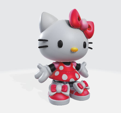 👋 Hello Kitty Minnie Stand V2・ STL File for 3D printing・Cults