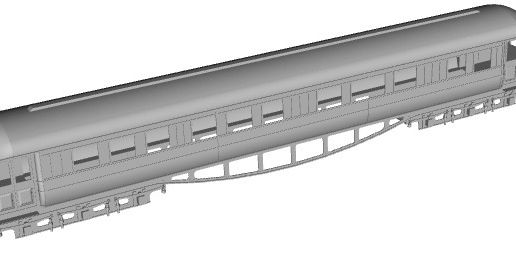 🚂 ECJR LNER Royal Saloon Coach no 395 1/148 scale・ 3D File for 3D ...