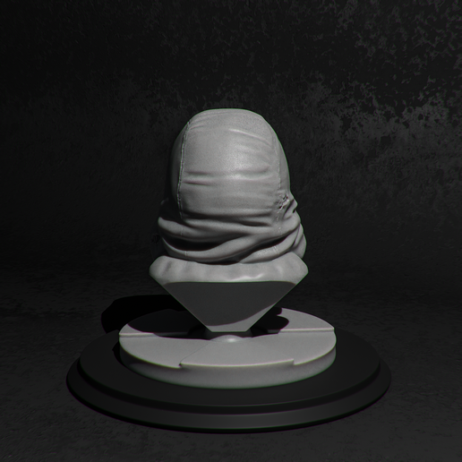 👤 Stalker wearing a hood and gas mask・ STL File for 3D printing・Cults